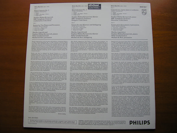 BARTOK: PIANO CONCERTO No. 2 / SONATA FOR 2 PIANOS & PERCUSSION BISHOP – Kingsway Hall Classical ...