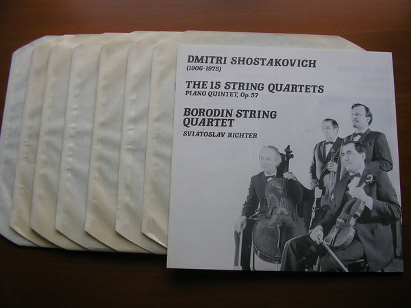 SHOSTAKOVICH: THE STRING QUARTETS / PIANO QUINTET THE BORODIN STRING Q – Kingsway Hall Classical ...