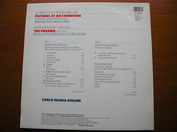 MUSSORGSKY: PICTURES AT AN EXHIBITION / STRAVINSKY: FIREBIRD Suite GIU – Kingsway Hall Classical ...