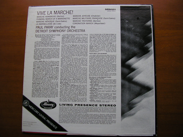 VIVE LA MARCHE: BERLIOZ / CHABRIER / MEYERBEER / SAINT-SAENS PARAY / D ...