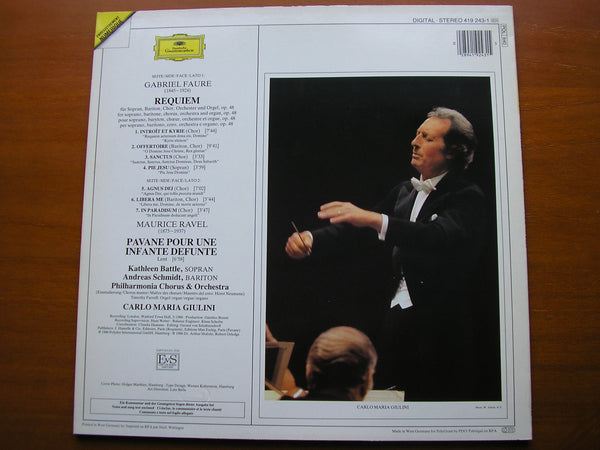 FAURE: REQUIEM / RAVEL: PAVANE BONNEY / SCHMIDT / PHILHARMONIA ORCHEST ...