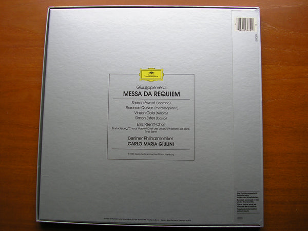 VERDI: REQUIEM SWEET / QUIVAR / COLE / ESTES / BERLIN PHILHARMONIC ORC ...