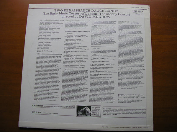 TWO RENAISSANCE DANCE BANDS SUSATO: THE DANSERYE / MORLEY: THE FIRST B ...