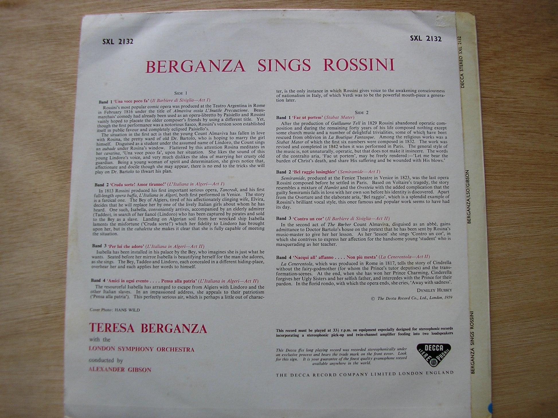 BERGANZA SINGS ROSSINI: OPERA ARIAS / STABAT MATER BERGANZA / LONDON S ...