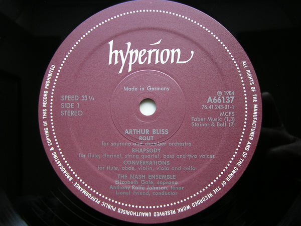 BLISS: CHAMBER MUSIC GALE / ROLFE JOHNSON / THE NASH ENSEMBLE / FRIEND ...