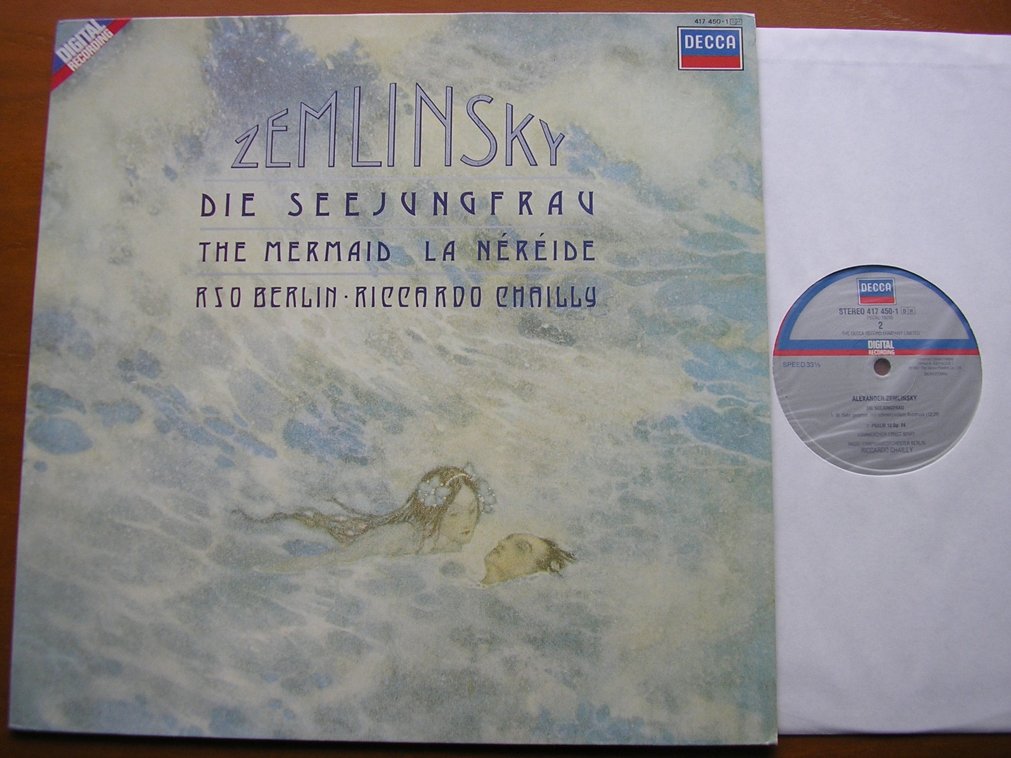 ZEMLINSKY: THE MERMAID / PSALM XIII CHAILLY / BERLIN RADIO SYMPHONY 41 ...