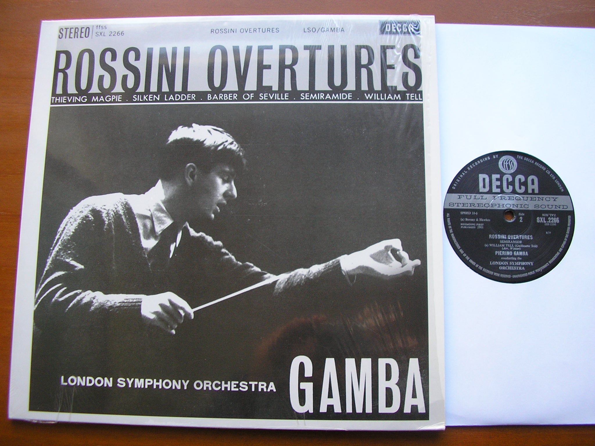 SXL 2266 ROSSINI: FIVE OVERTURES PIERINO GAMBA / LONDON SYMPHONY ...