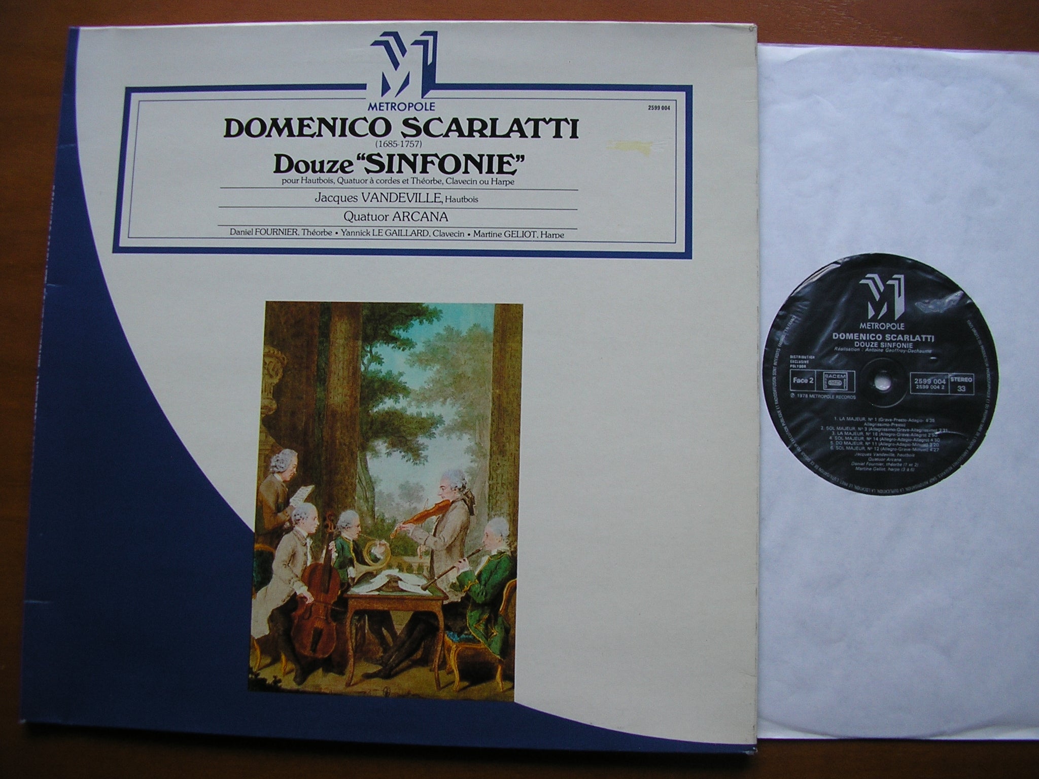 DOMENICO SCARLATTI: TWELVE SYMPHONIES VANDEVILLE / QUATUOR ARCANA 2599 ...