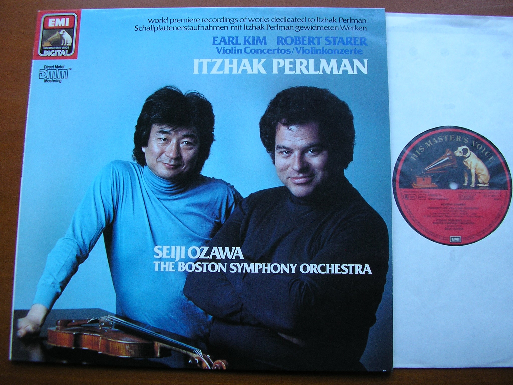 EARL KIM & ROBERT STARER: VIOLIN CONCERTOS PERLMAN / BOSTON SYMPHONY ...