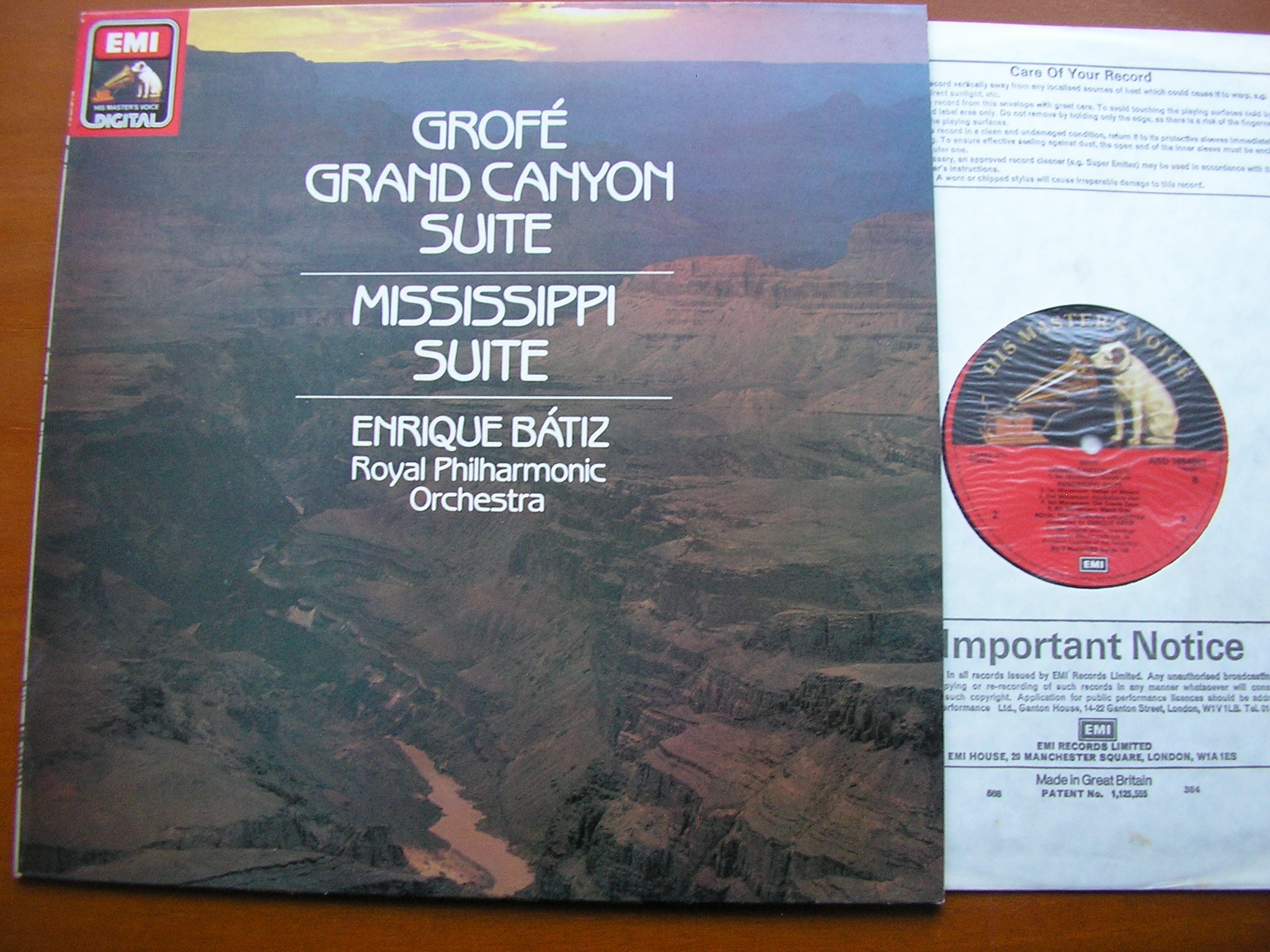 GROFE: GRAND CANYON SUITE / MISSISSIPPI SUITE BATIZ / ROYAL PHILHARMON ...