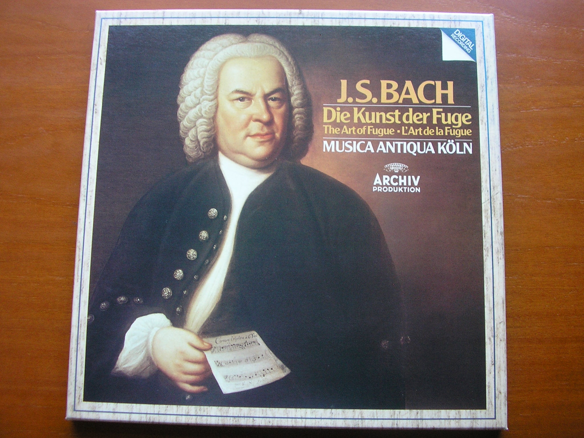 BACH: THE ART OF FUGUE MUSICA ANTIQUA COLOGNE / REINHARD GOEBEL 413 72 ...
