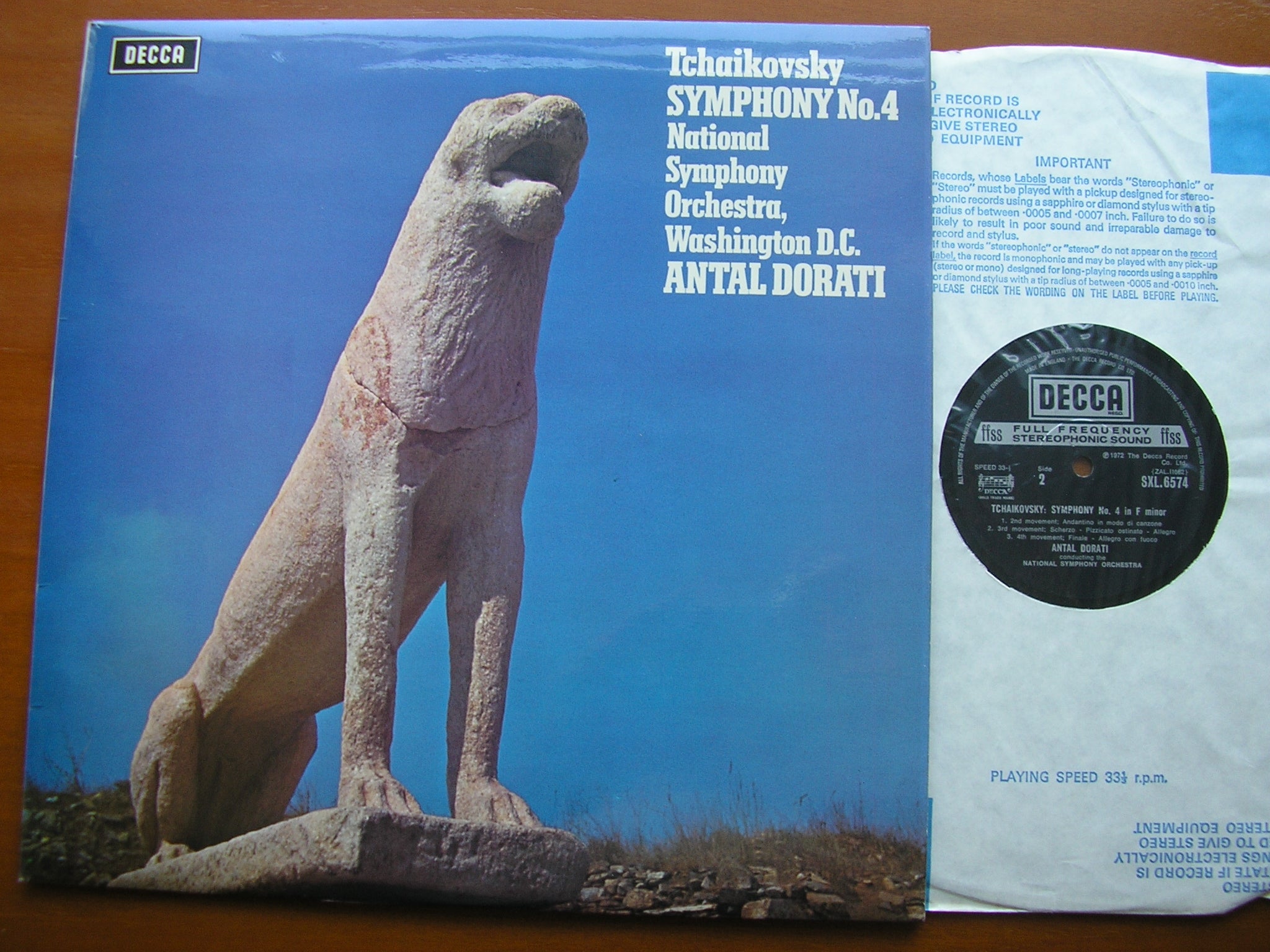 SXL 6574 TCHAIKOVSKY: SYMPHONY No. 4 ANTAL DORATI / NATIONAL SYMPHONY ...