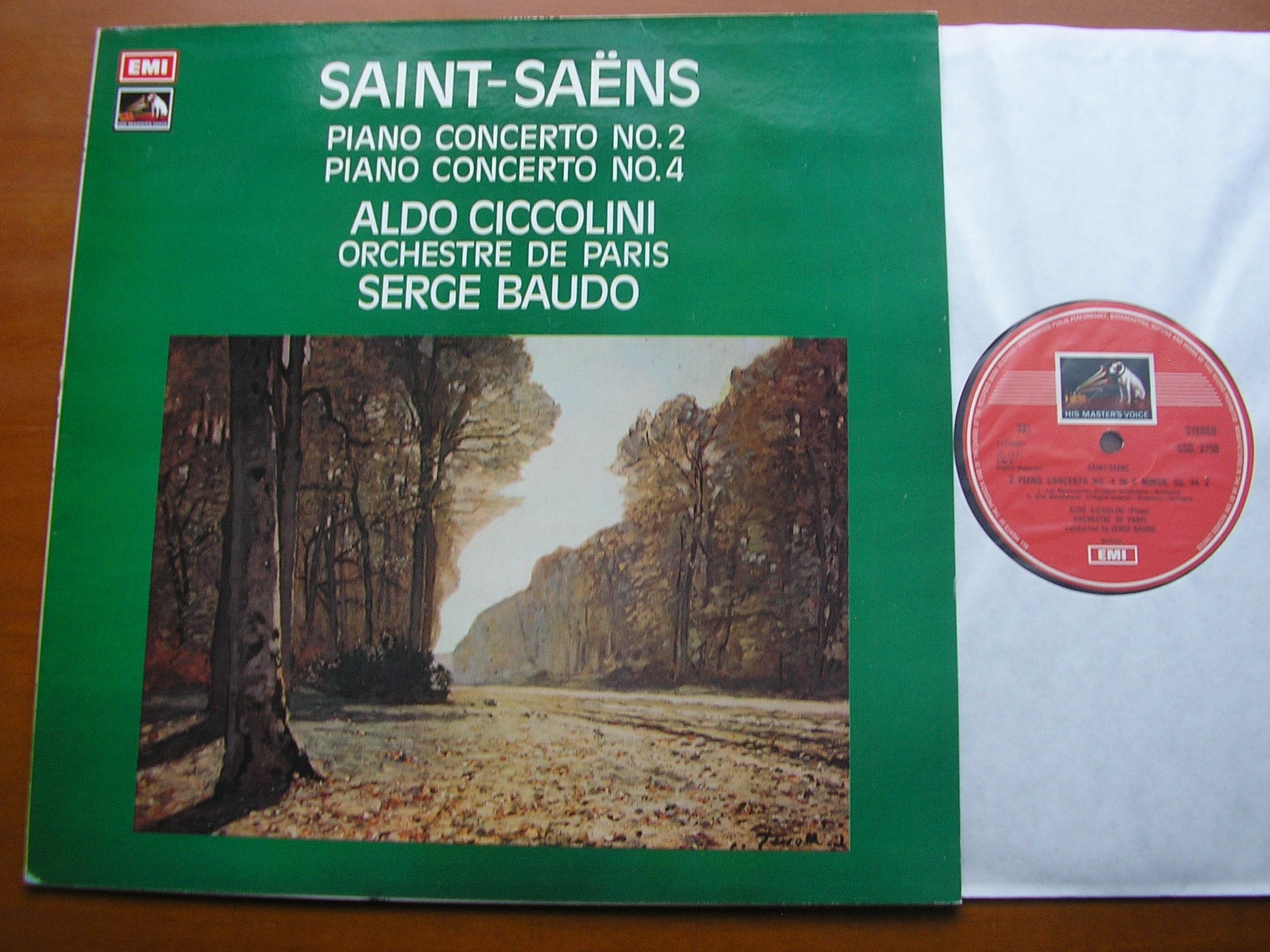 SAINT-SAENS: PIANO CONCERTOS Nos. 2 & 4 CICCOLINI / ORCHESTRE DE PARIS ...