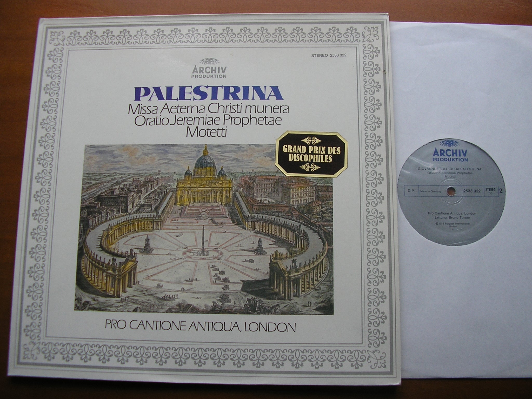 PALESTRINA: MISSA AETERNA CHRISTI MUNERA PRO CANTIONE ANTIQUA LONDON ...