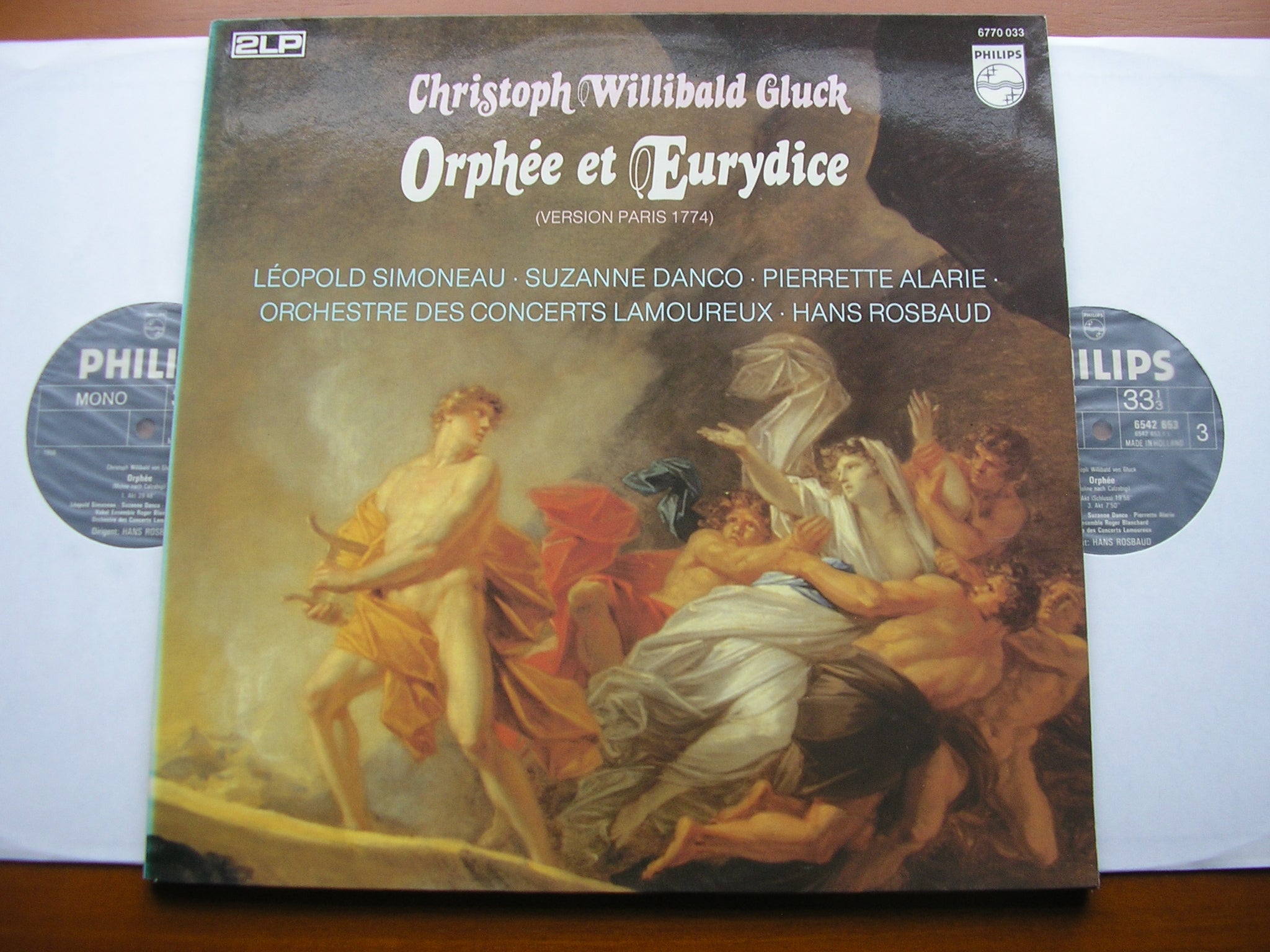 GLUCK: ORPHEE ET EURYDICE SIMONEAU / DANCO / ALARIE / LAMOUREUX ORCHES ...