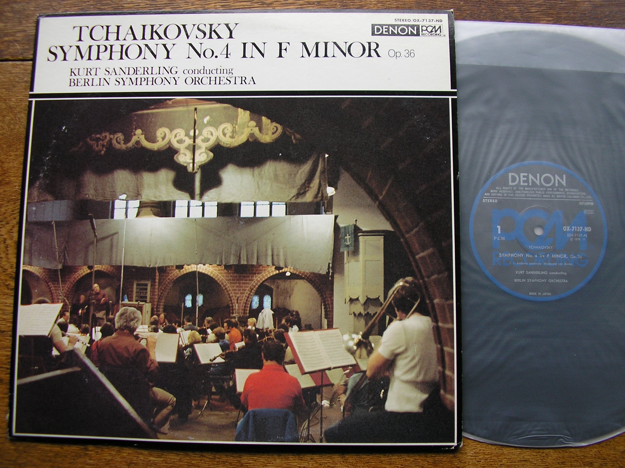 TCHAIKOVSKY: SYMPHONY No. 4 SANDERLING / BERLIN SYMPHONY ORCHESTRA OX ...