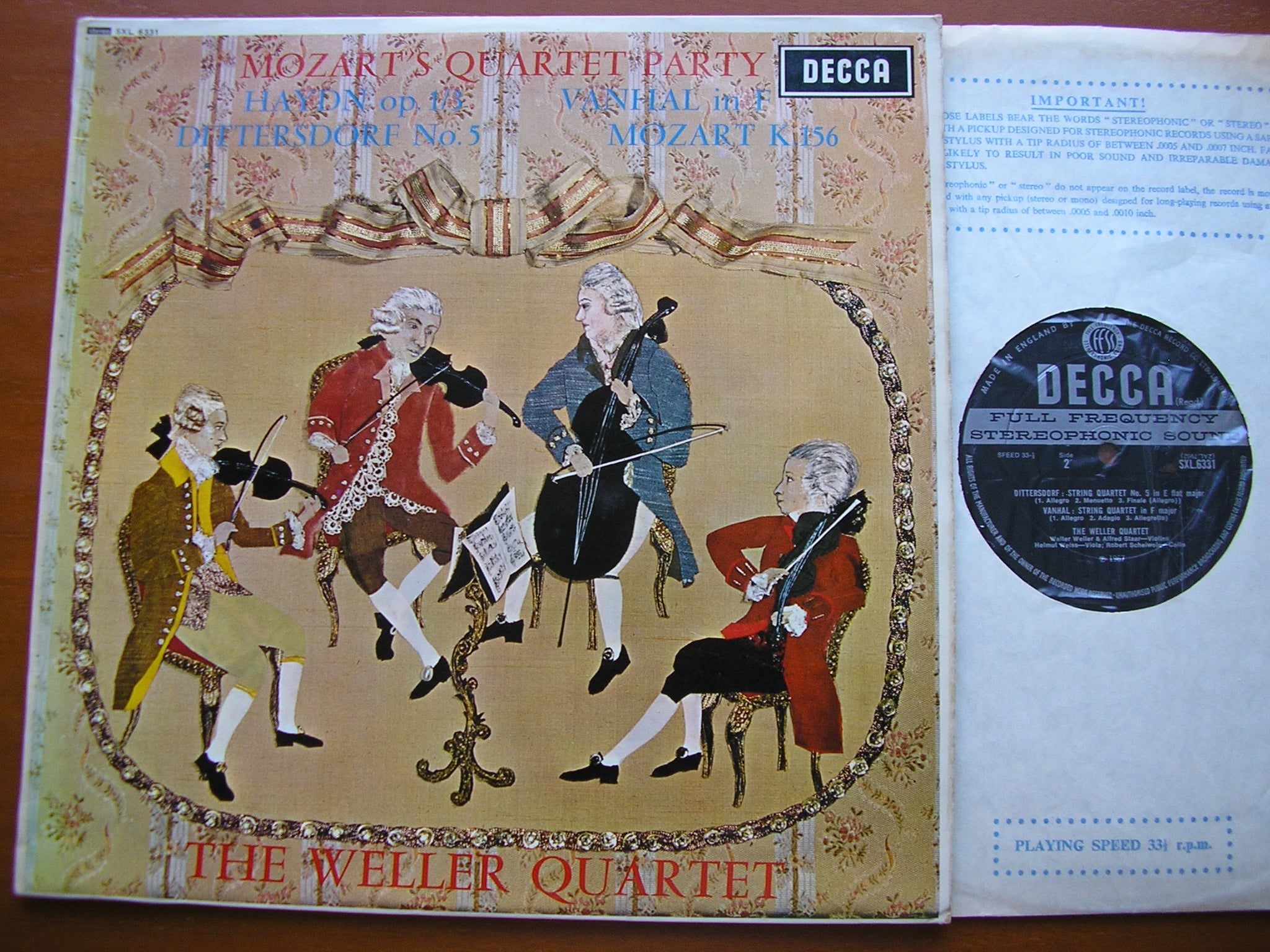 MOZART'S QUARTET PARTY: DITTERSDORF / HAYDN / VANHAL / MOZART THE WELL ...