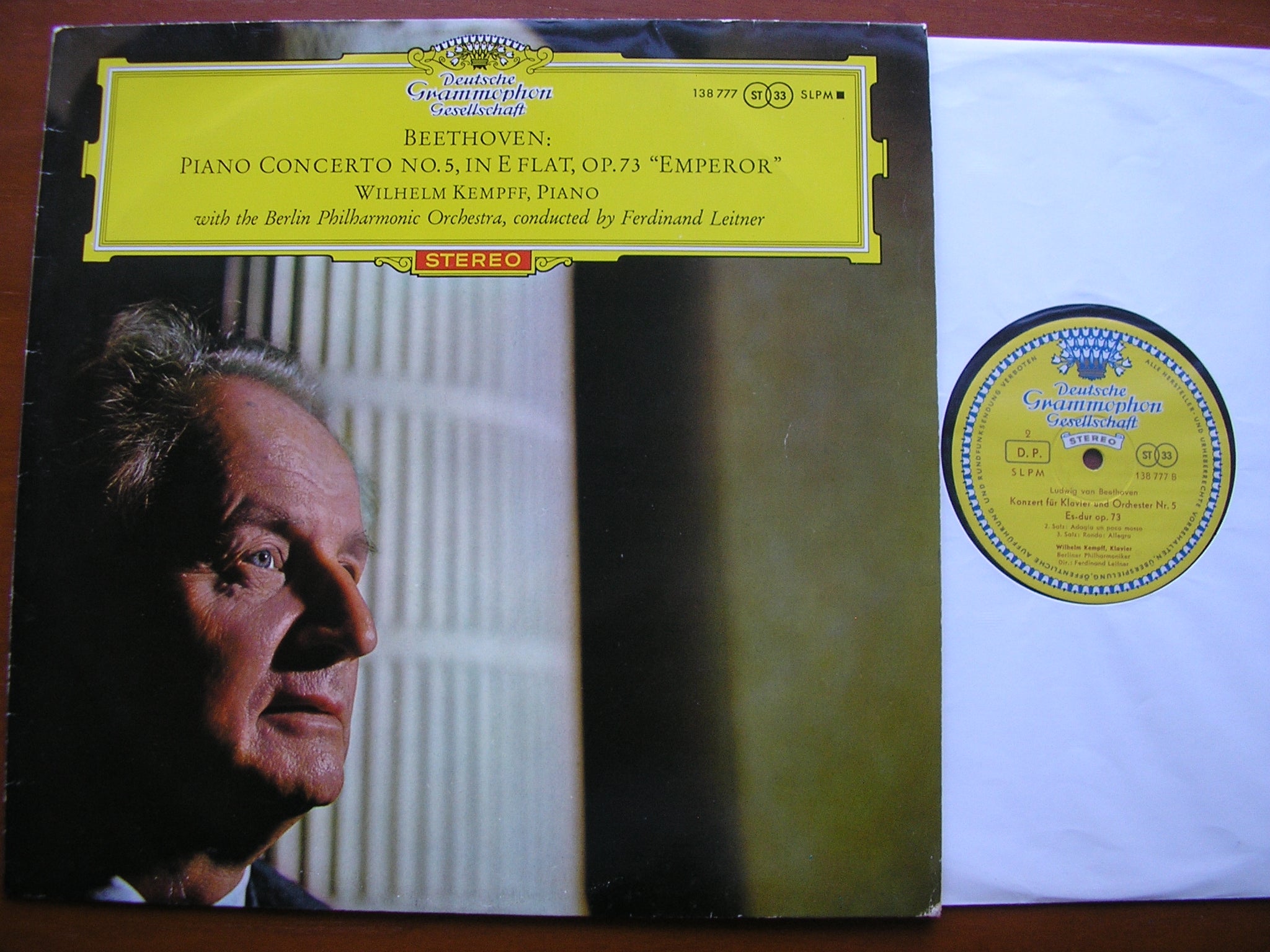 BEETHOVEN: PIANO CONCERTO No. 5 'Emperor' KEMPFF / BERLIN PHLHARMONIC ...