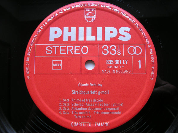RAVEL & DEBUSSY: STRING QUARTETS QUARTETTO ITALIANO SAL 3643 – Kingsway ...