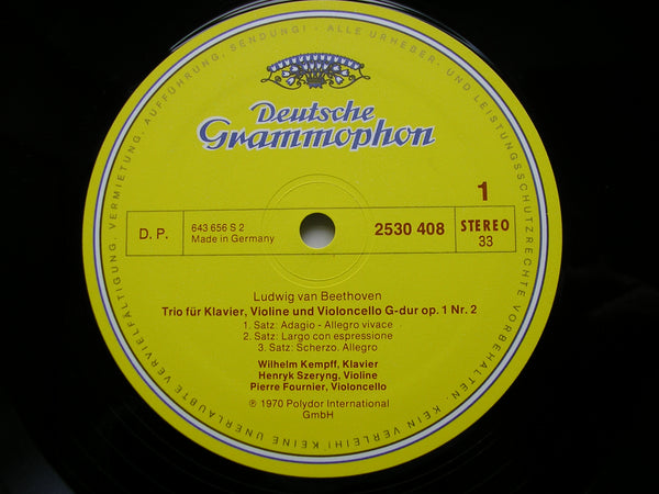 BEETHOVEN: PIANO TRIO in G / TRIO FOR CLARINET / PIANO / CELLO KEMPFF ...