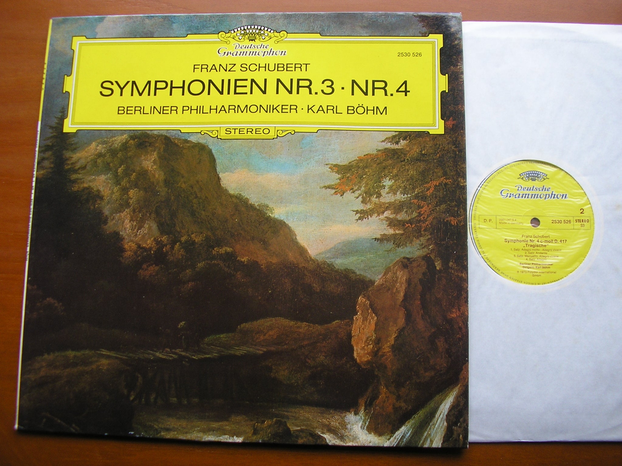 SCHUBERT: SYMPHONIES Nos. 3 & 4 BOHM / BERLIN PHILHARMONIC 2530 526 ...