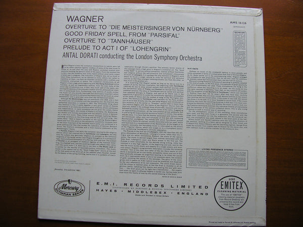 WAGNER: ORCHESTRAL MUSIC ANTAL DORATI / LONDON SYMPHONY AMS 16126 ...