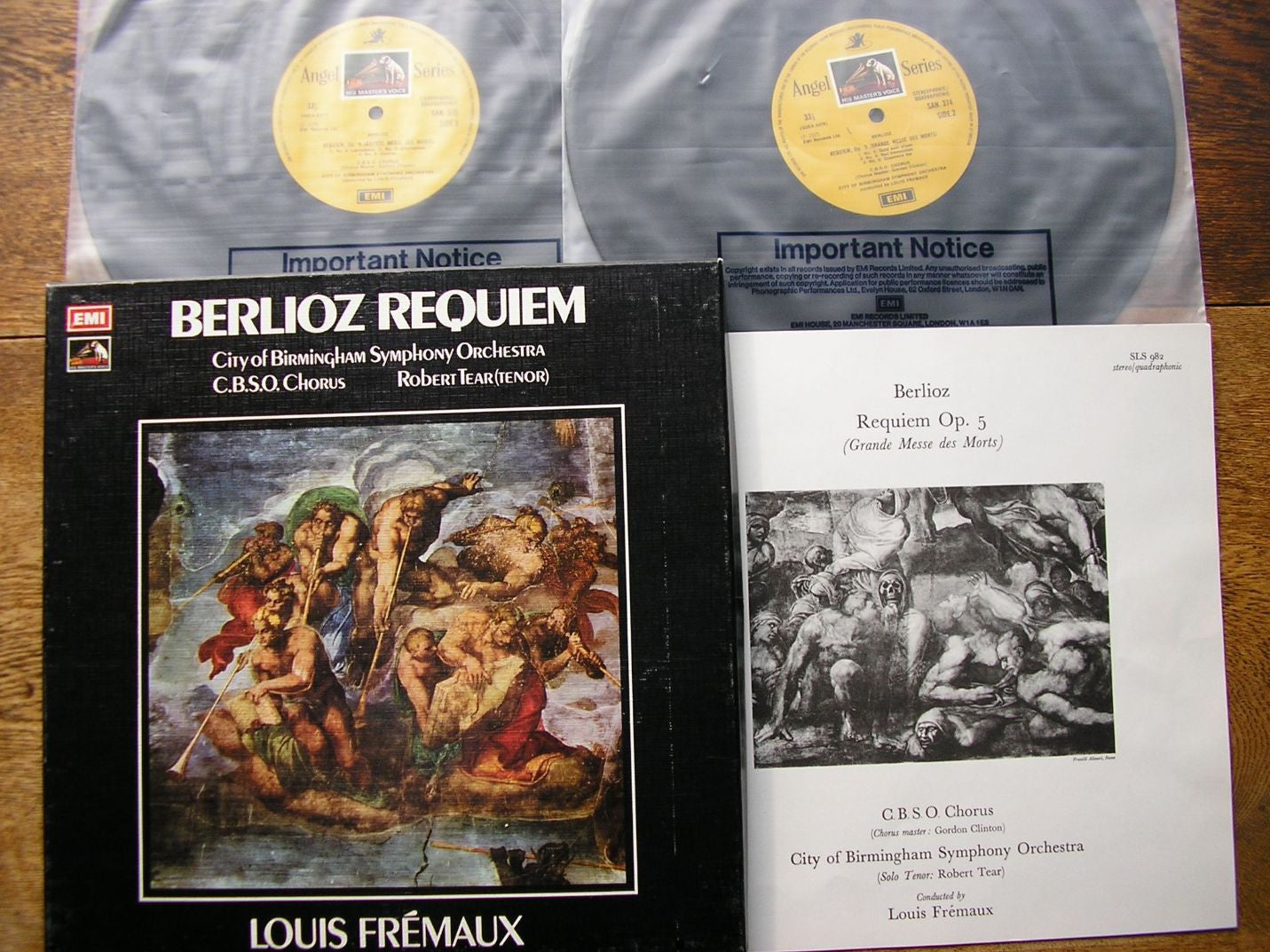 BERLIOZ: REQUIEM ROBERT TEAR / CBSO / LOUIS FREMAUX SLS 982 – Kingsway ...