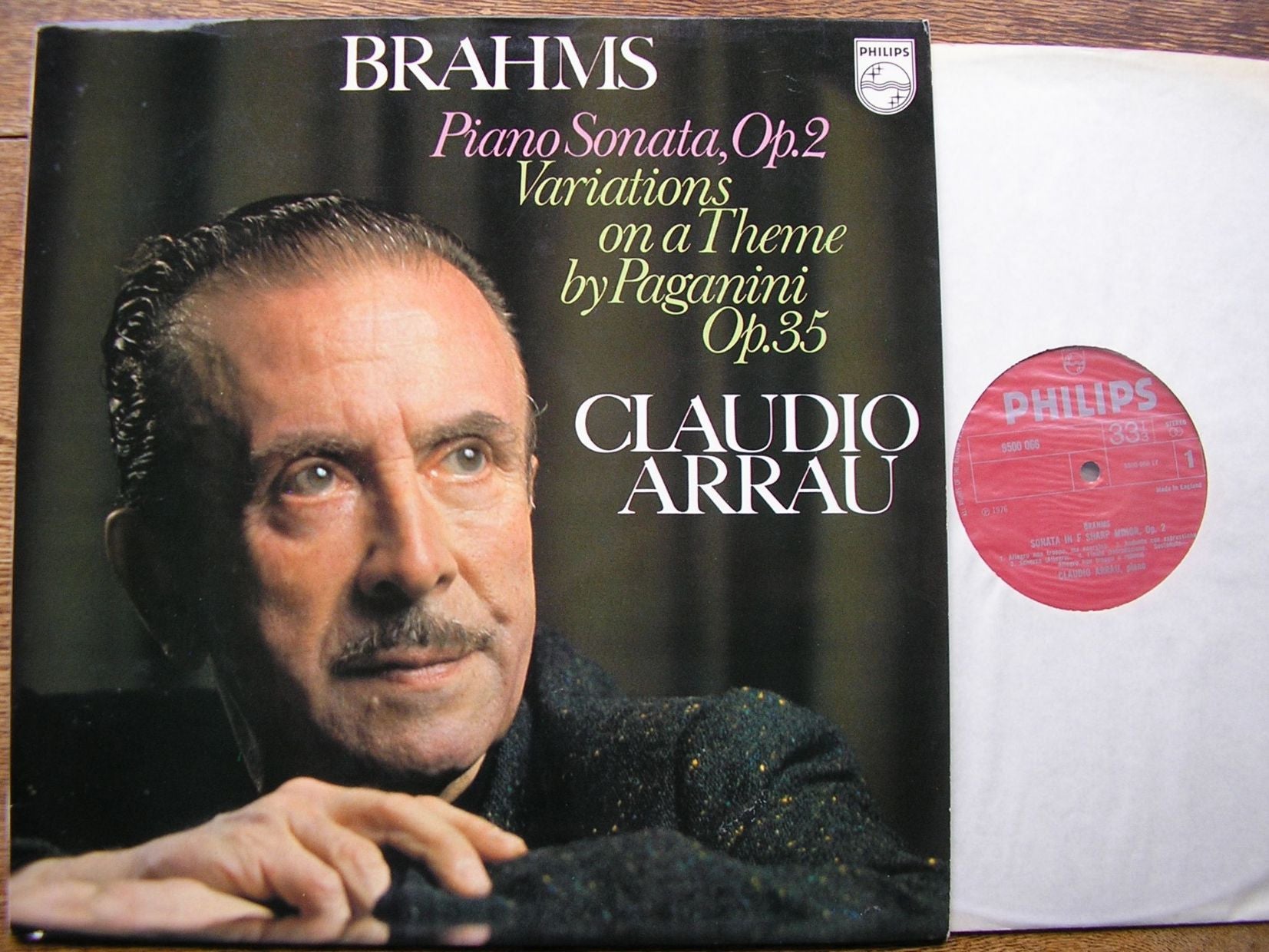BRAHMS: PIANO SONATA Op. 2 / PAGANINI VARIATIONS Op. 35 CLAUDIO ARRAU ...