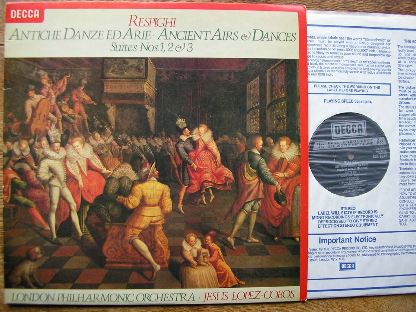 SXL 6846 RESPIGHI: ANCIENT AIRS & DANCES JESUS LOPEZ COBOS / LONDON PH ...