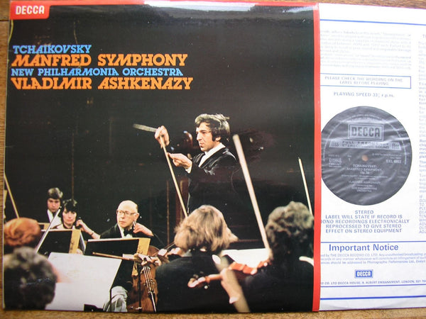 TCHAIKOVSKY: MANFRED SYMPHONY VLADIMIR ASHKENAZY / PHILHARMONIA ORCHES ...